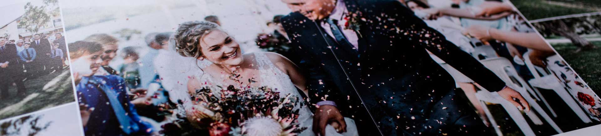 Wedding photo albums and framing options - Sally Batt Photography.